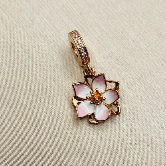 Pandora | Jewelry | Euc Pandora 78667c0 14k Rose Goldplated Cherry ...